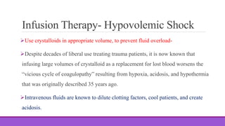 Case presentation on HEMOTHERAPY IN SHOCK- hypovolemia and hemorrhagic ...