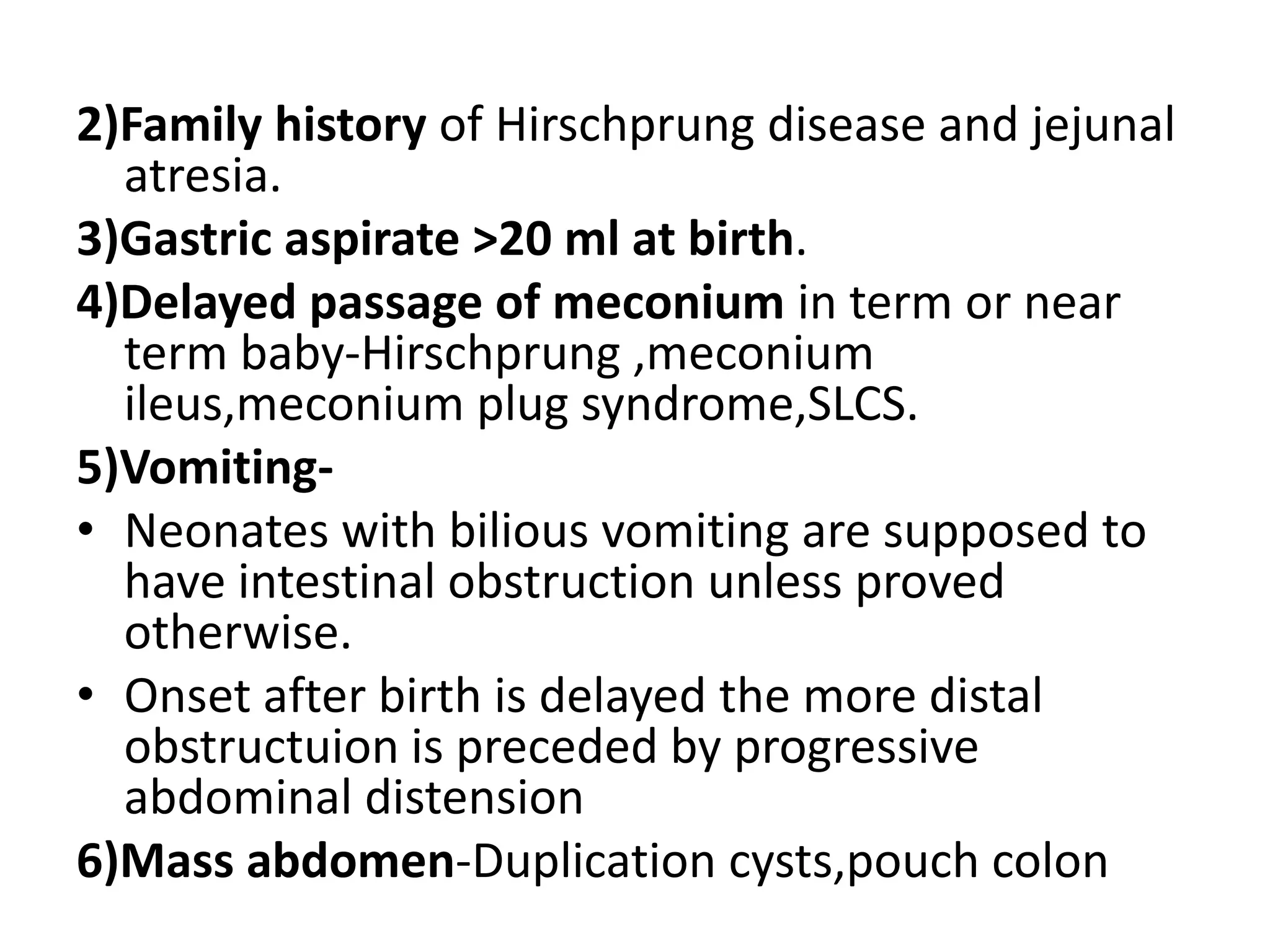 Intestinal obstruction Neonates | PPTX