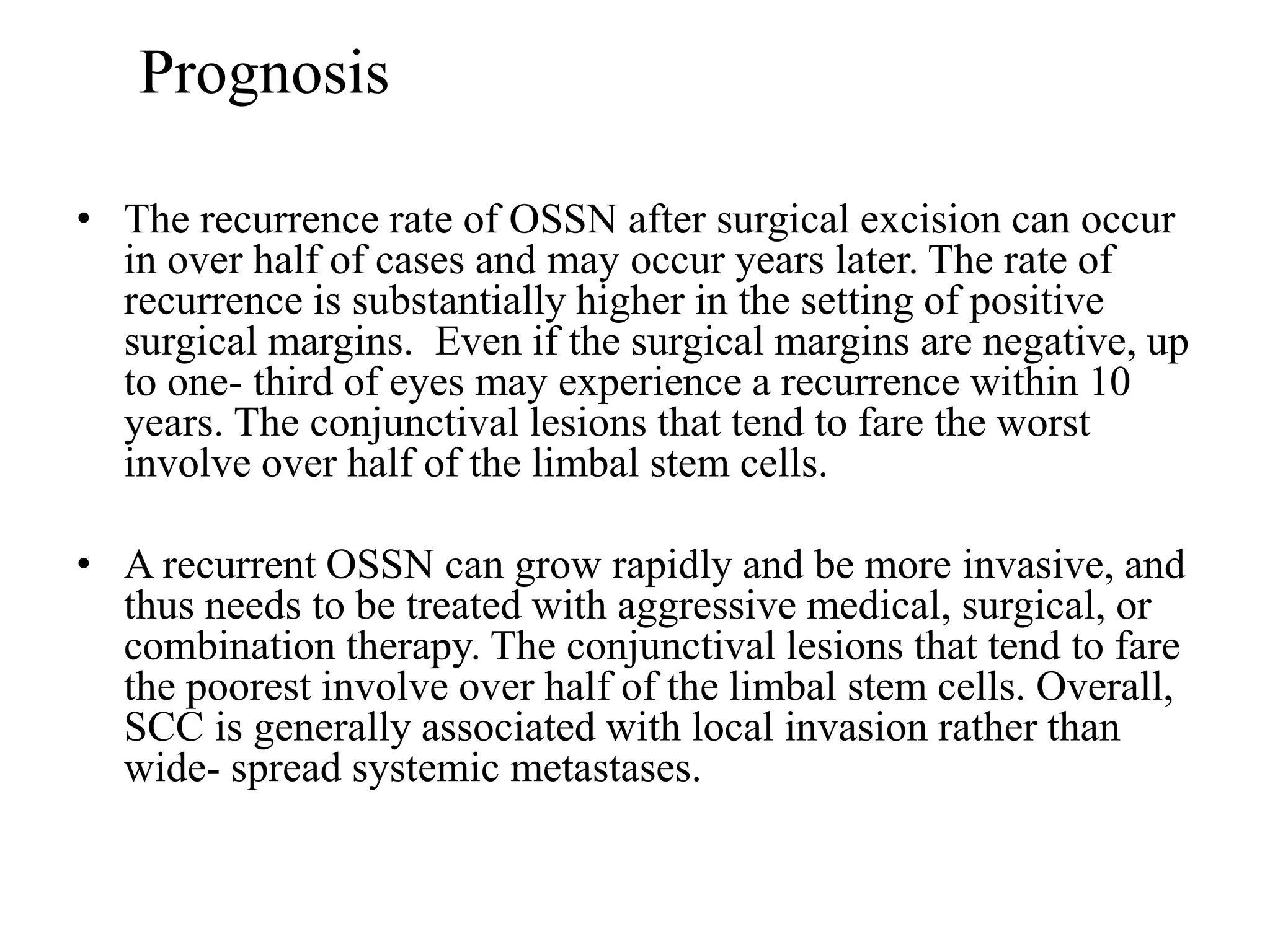 Ocular surface neoplasia (OSSN)- Case report | PPTX