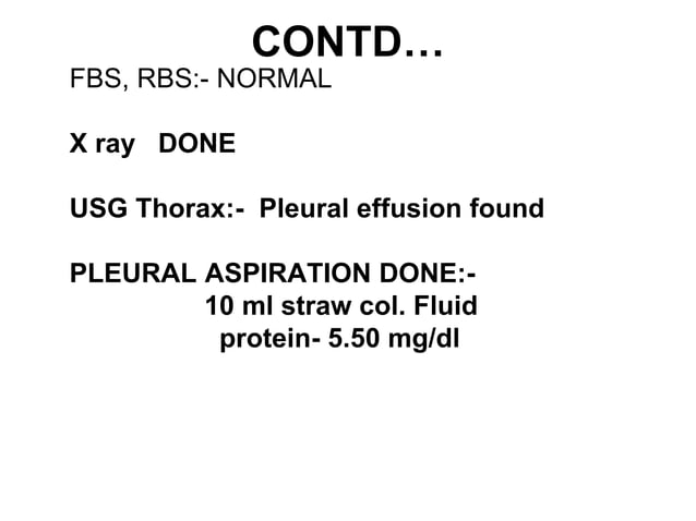 Case presentation pleural effusion | PPTX