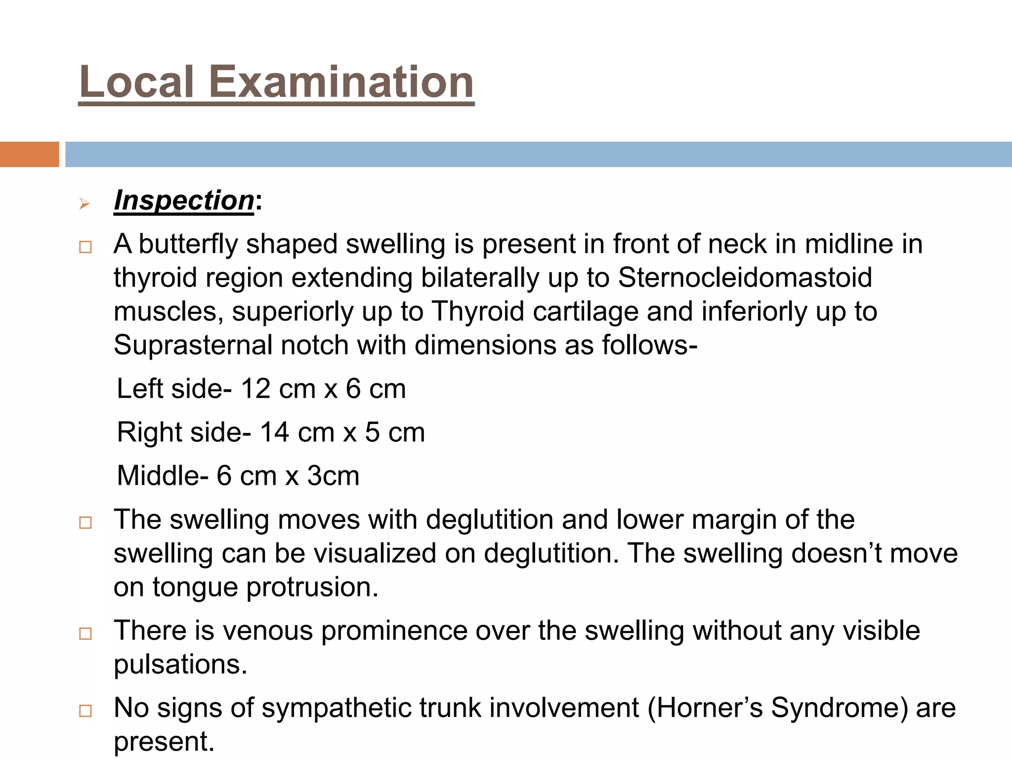 Case Presentation: Thyroid Swelling | PPTX