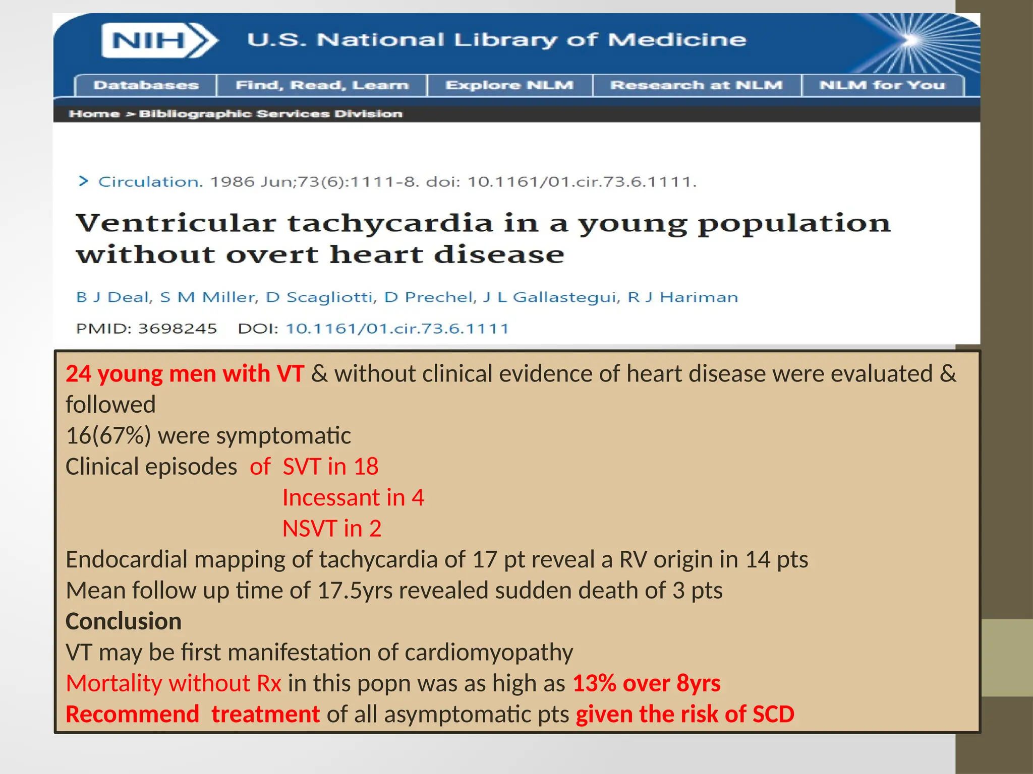 Case presentation on Ventricular Idioventricular tacycardiachycardia in ...