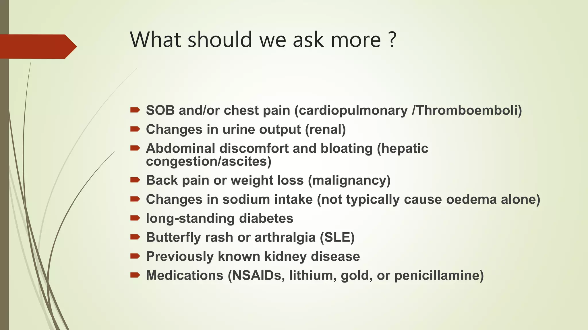 case presentation: generalized edema | PPTX