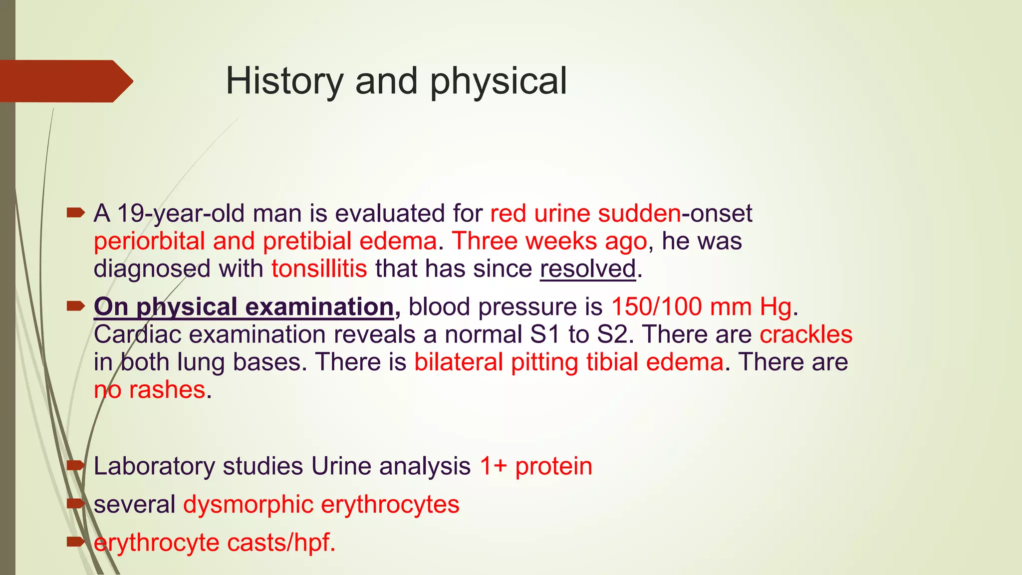 case presentation: generalized edema | PPTX