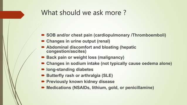 case presentation: generalized edema | PPTX