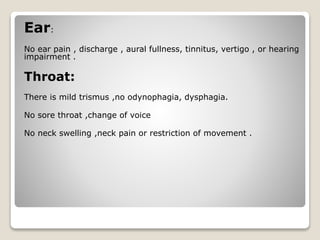 case presentation 1 (1).pptx | Ear, Nose and Throat Conditions ...