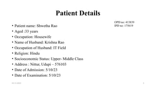 Case Presentation on Deep Transverse arrest | PPTX