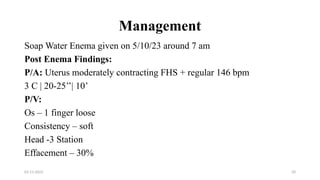 Case Presentation on Deep Transverse arrest | PPTX