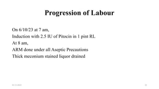 Case Presentation on Deep Transverse arrest | PPTX