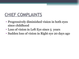 Case presentation 2 | PPT | Eye and Vision Conditions | Diseases and ...