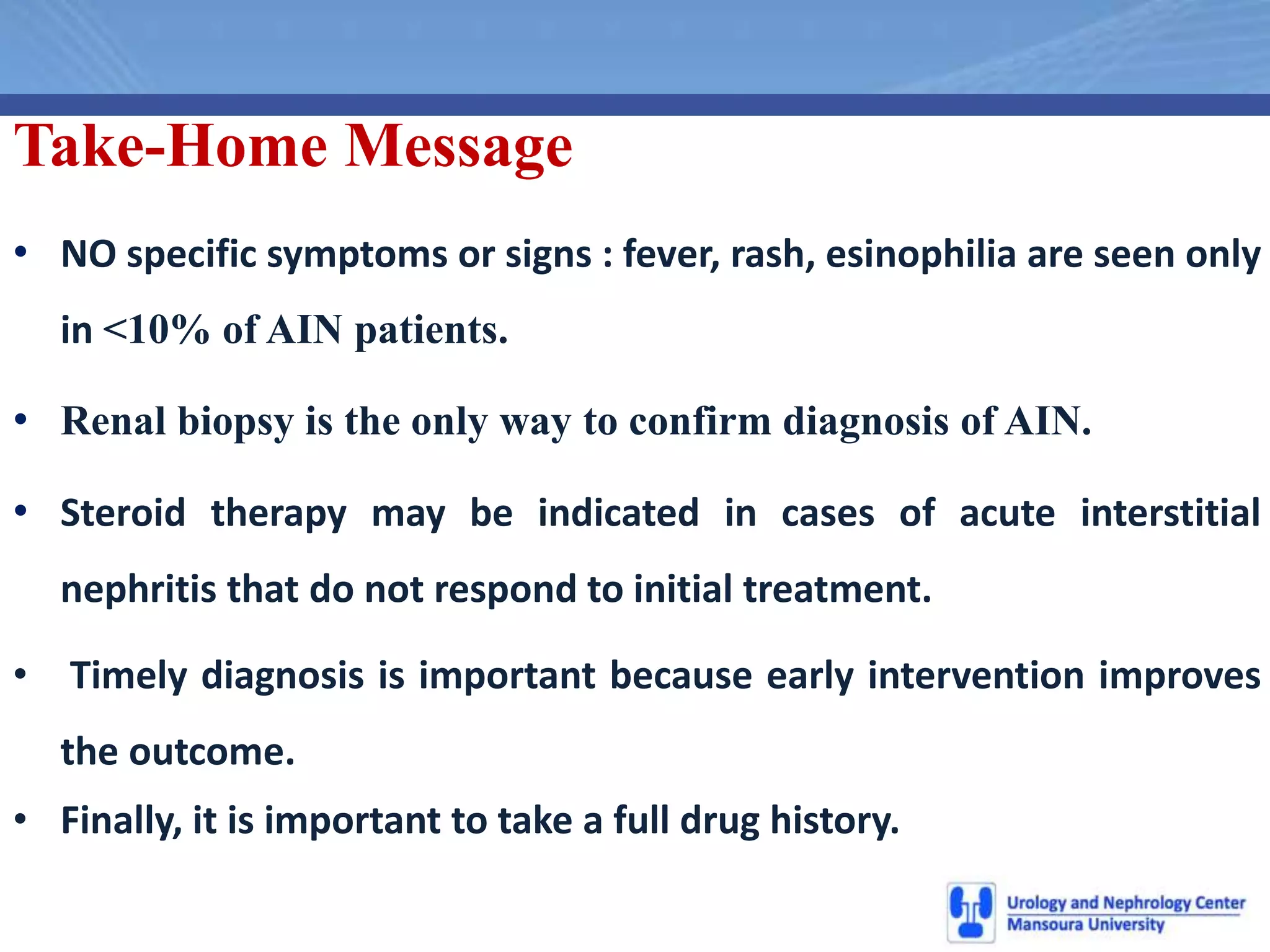 Acute interstitial nephritis | PPTX