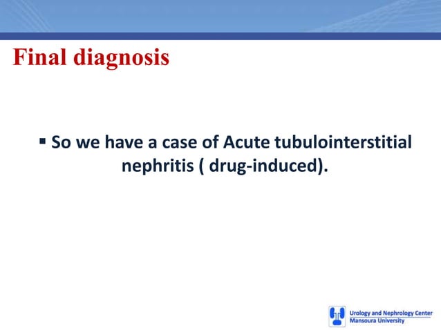 Acute interstitial nephritis | PPTX