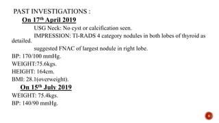 Case presentation on multinodular goiter | PPTX