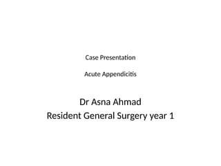 APPENDECTOMY INDICATIONS AND PROCEDURE............... | PPT