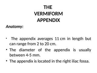 APPENDECTOMY INDICATIONS AND PROCEDURE............... | PPT