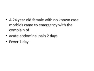 APPENDECTOMY INDICATIONS AND PROCEDURE............... | PPT