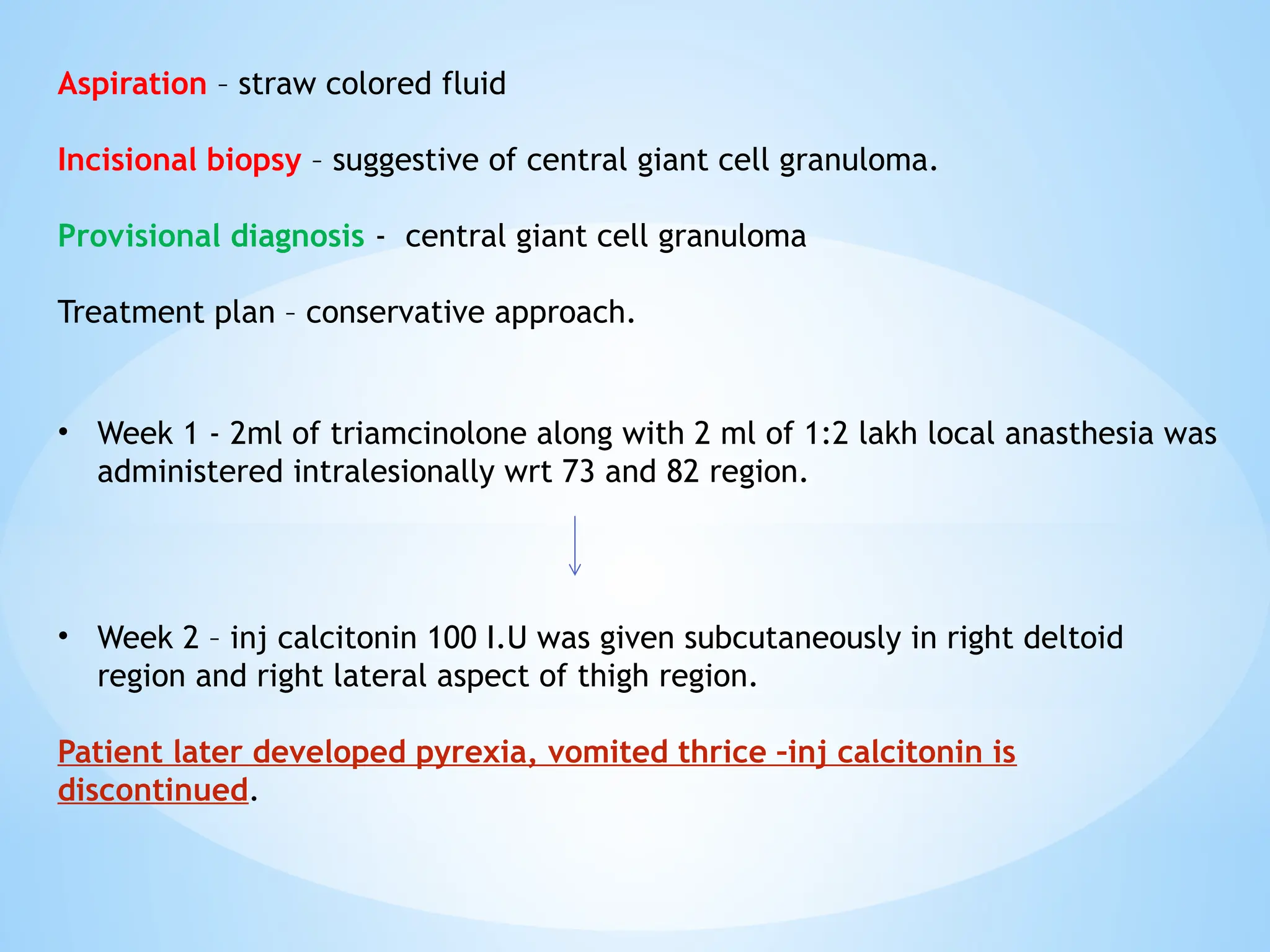 case presentation central giant cell granuloma | PPTX