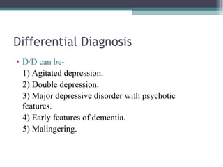 Case presentation geriatric depression | PPT