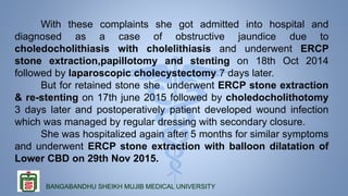 recurrent choledocholithiasis | PPT