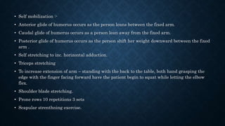 Rehabilitation of Supra spinatous repair surgery and post operative ...