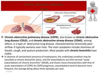 COPD EXACBATION WITH CONSOLIDATION , WITH DIABETES | PPTX
