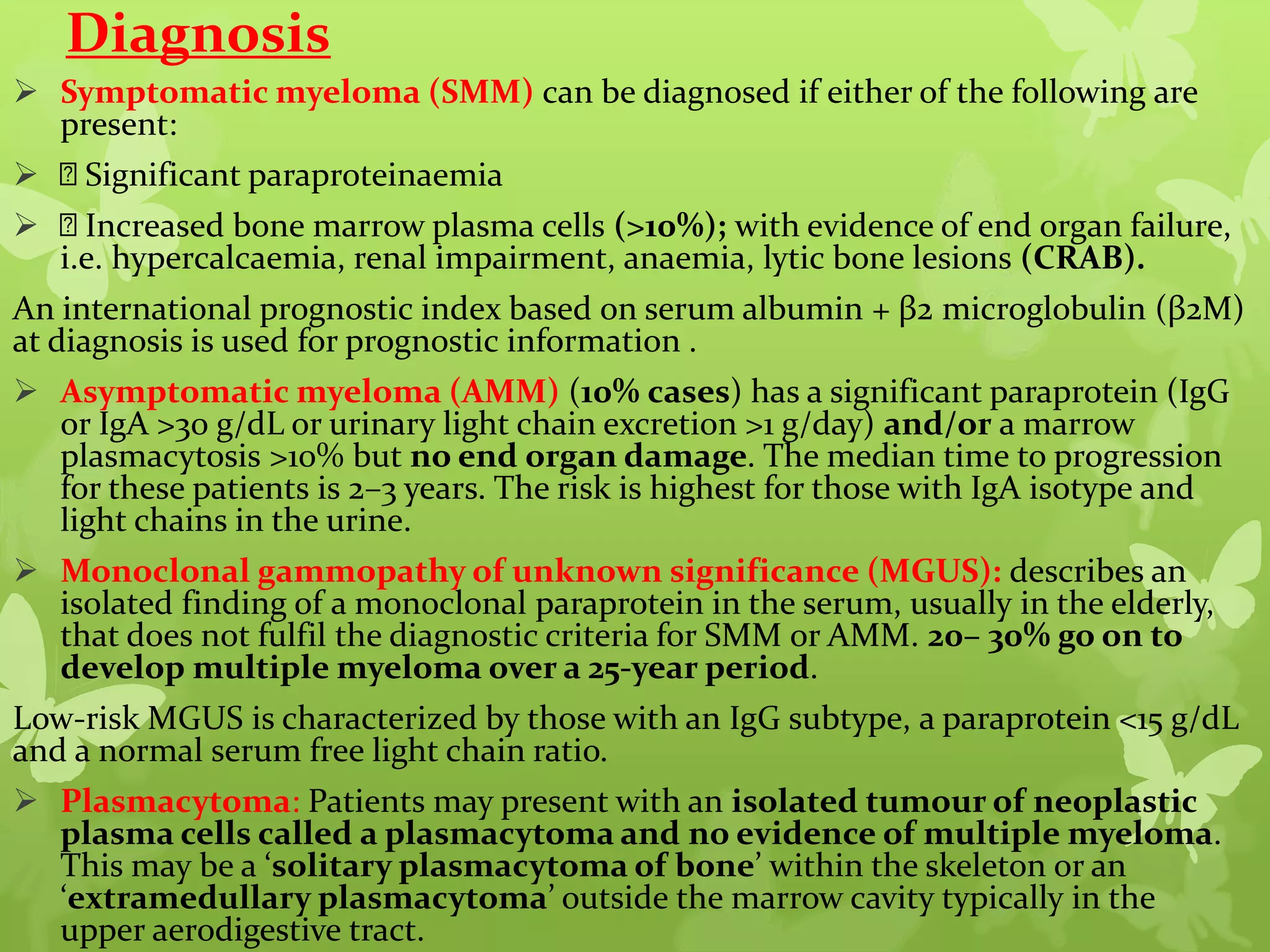 Multiple Myeloma (Case presentation) | PPTX