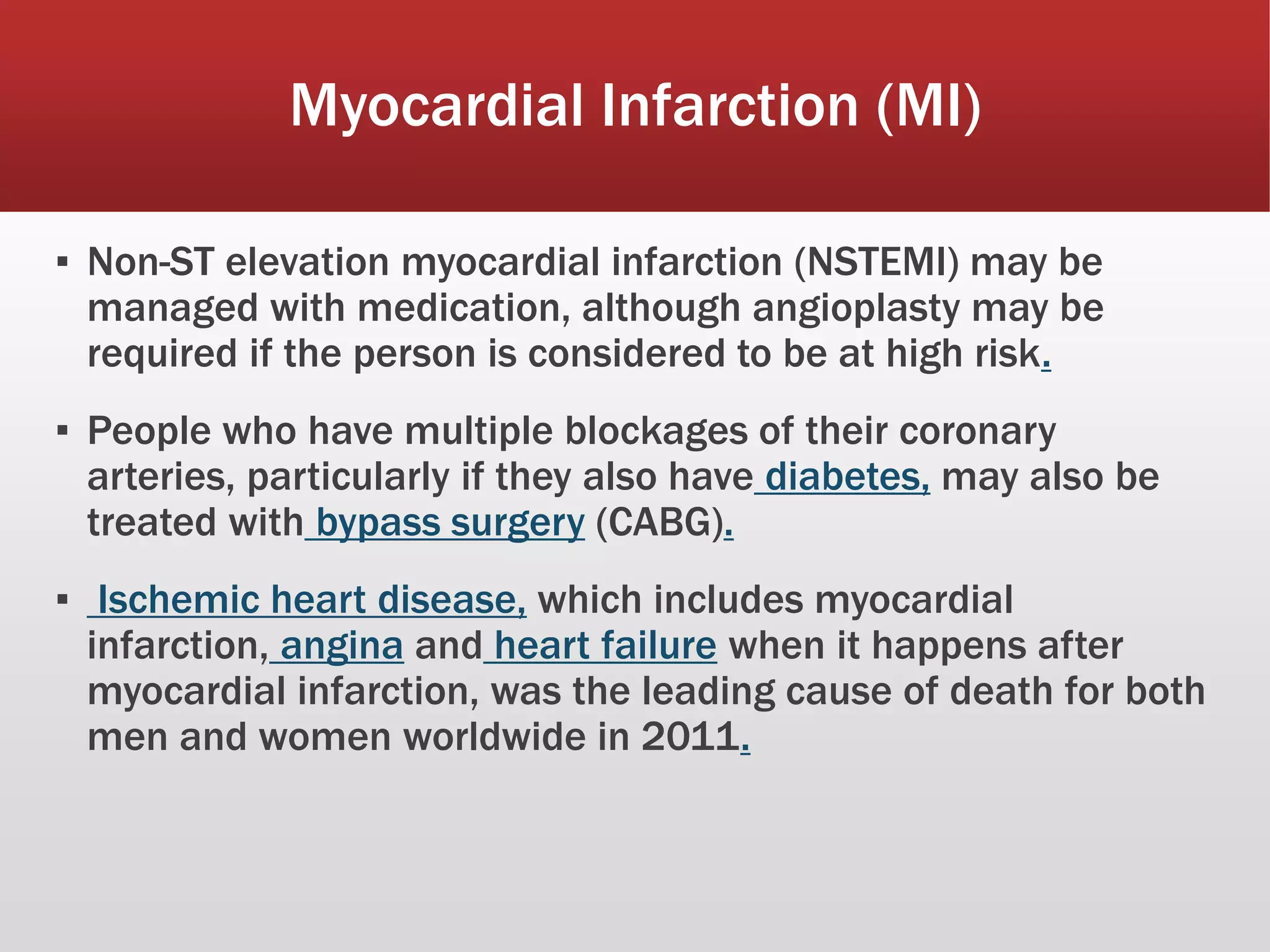 Case presentation myocardial infarction | PPTX