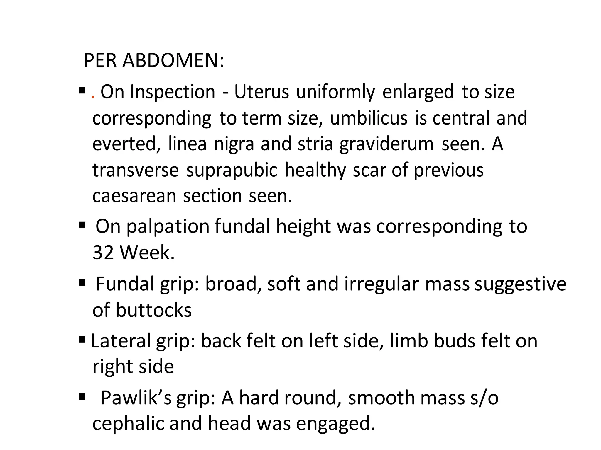 Case presentation of previous two cesarean section | DOCX