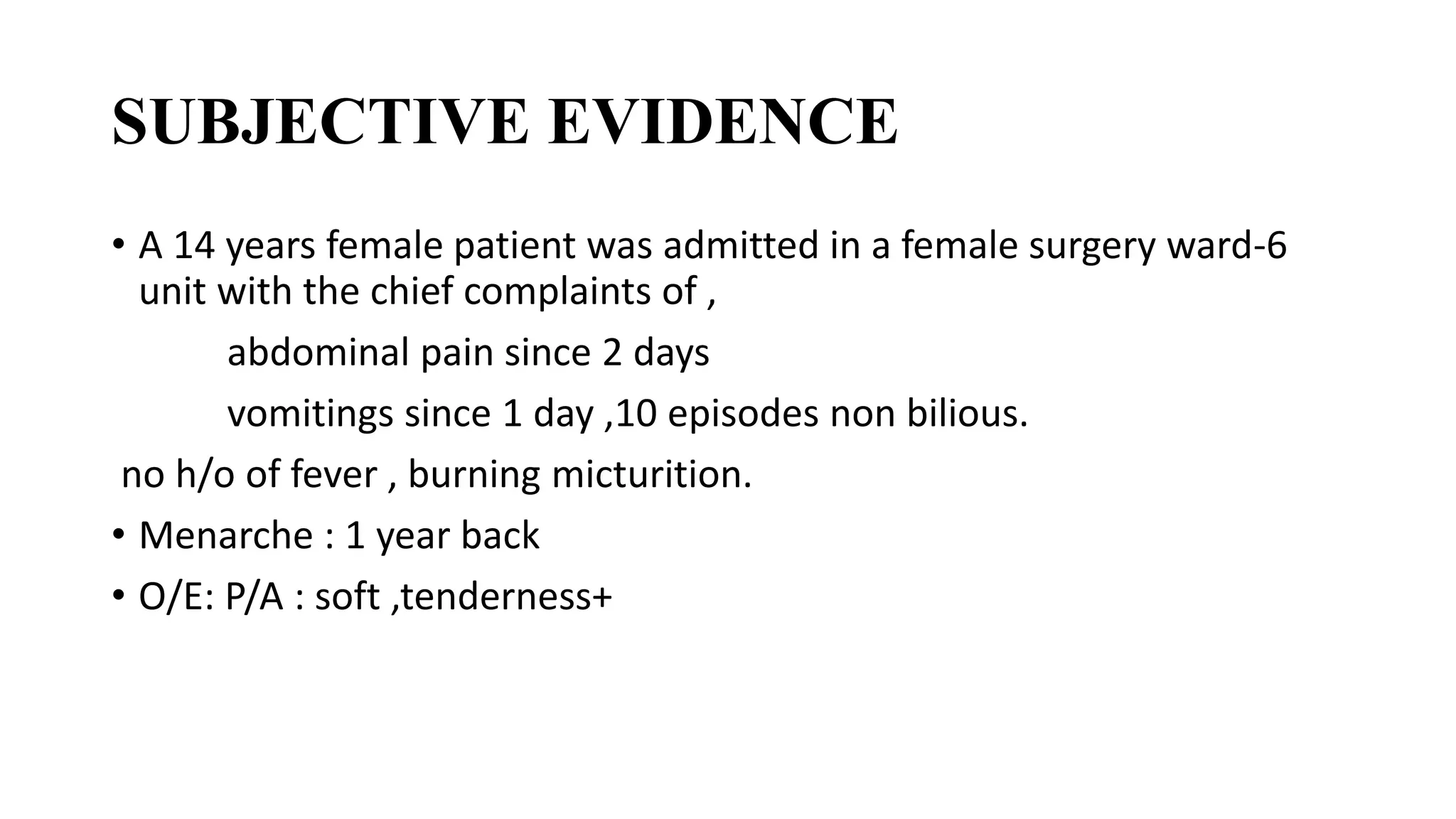 CASE PRESENTATION ON ACUTE APPENDICITIS | PPTX