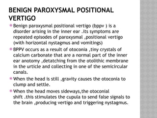 CASE PRESENTATION on vertigo with cancer | PPTX
