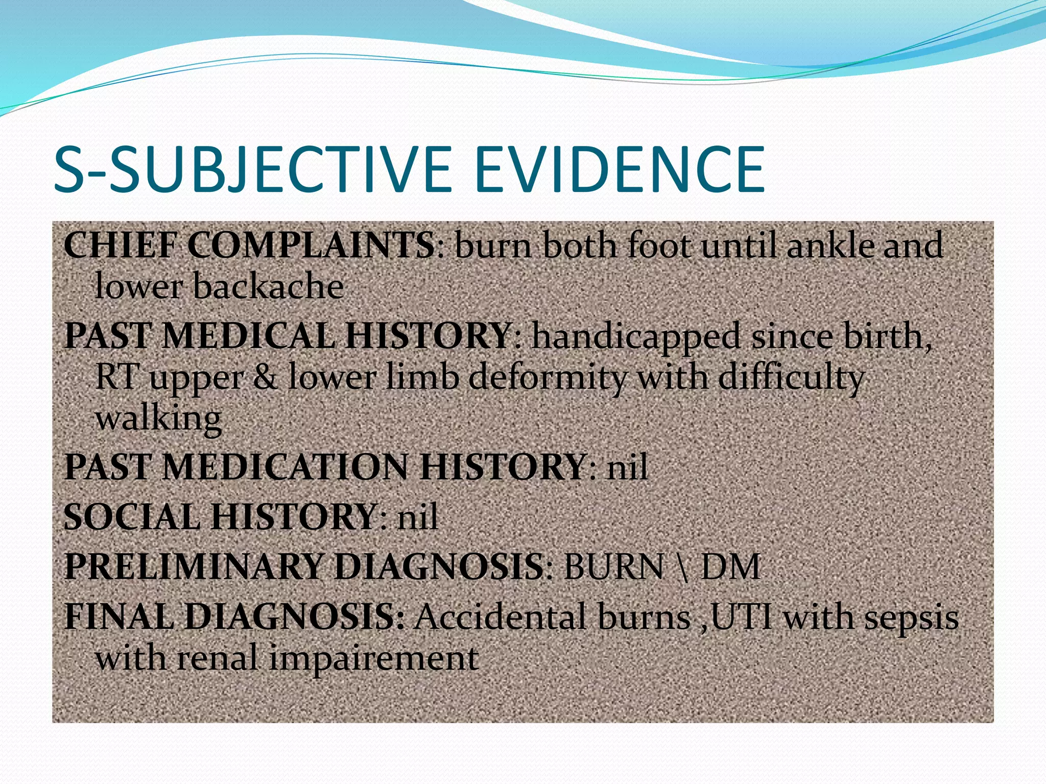 Case presentation on burns | PPTX