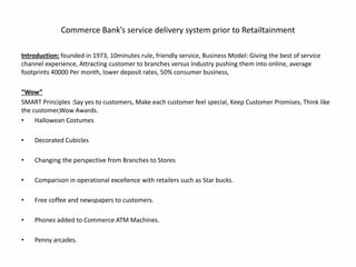 Case presentation on commerce bank | PPTX
