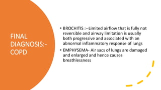 Case presentation on COPD | PPT