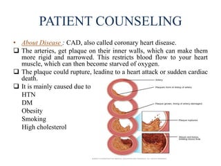 Case presentation on coronary artery disease | PPTX