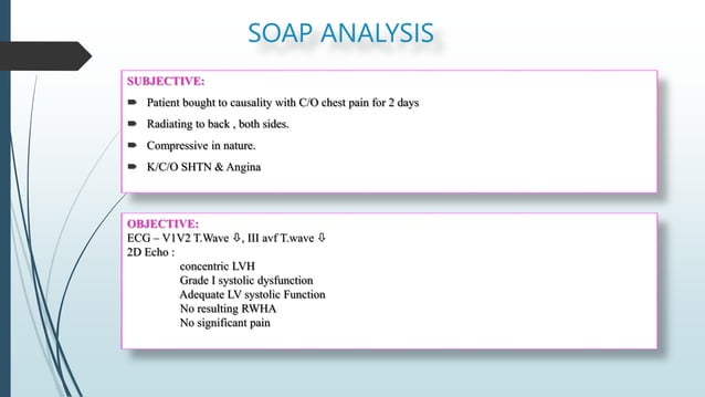 SOAP ANALYSIS- PHARM.D.pptx