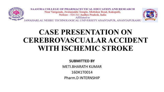 CASE PRESENTATION ON CVA STROKE | PPTX