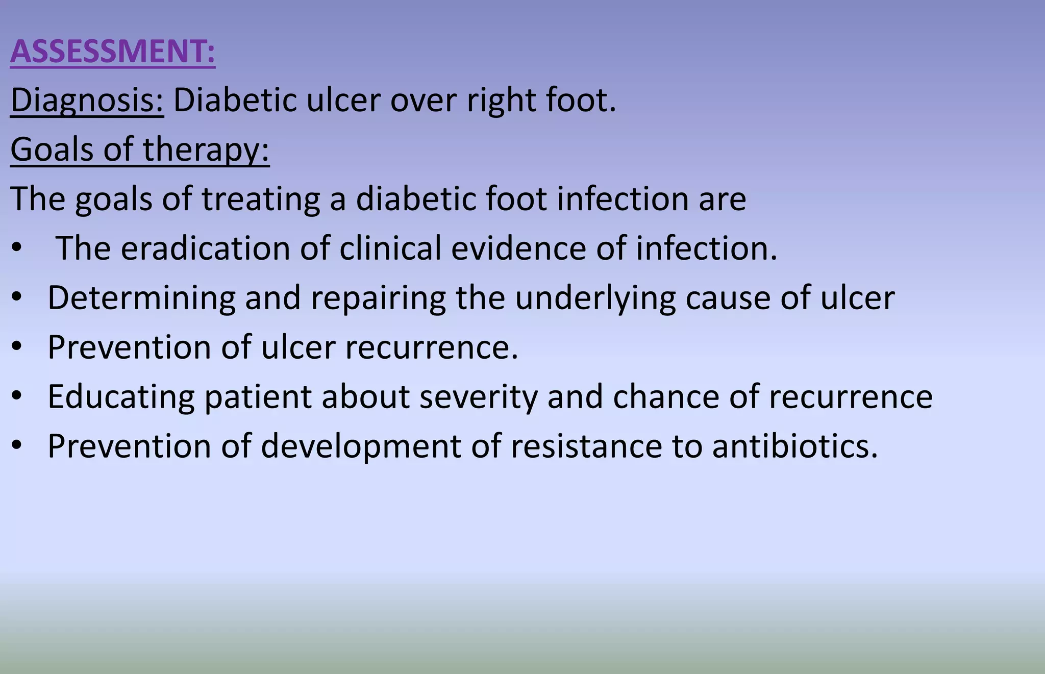 Case presentation on Diabetic foot ulcer | PPTX