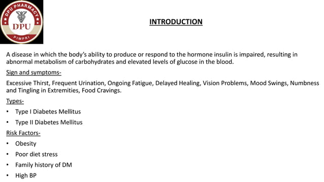 CASE PRESENTATION ON DIABETES MELLITUS | PDF | Diabetes | Diseases and ...