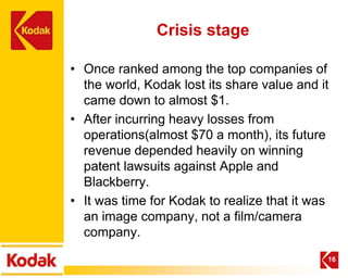Case presentation on eastman kodak organizational life cycle | PPTX