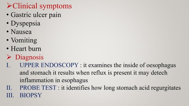 Gastroesophageal reflux disease ( GERD) | PPTX