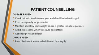SOAP on gout and hyperuricemia | PPTX