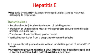 Case presentation on hepatits E | PPTX