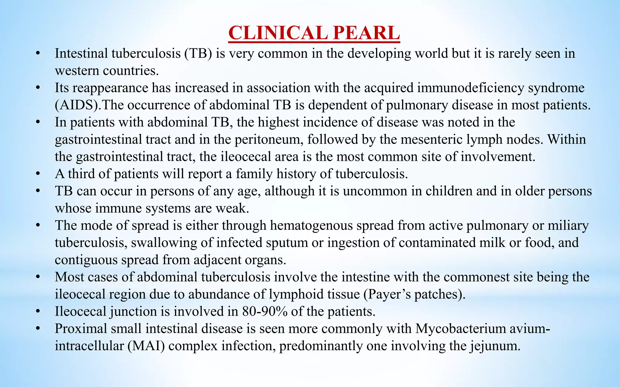 Case presentation on intestinal tuberculosis | PPTX
