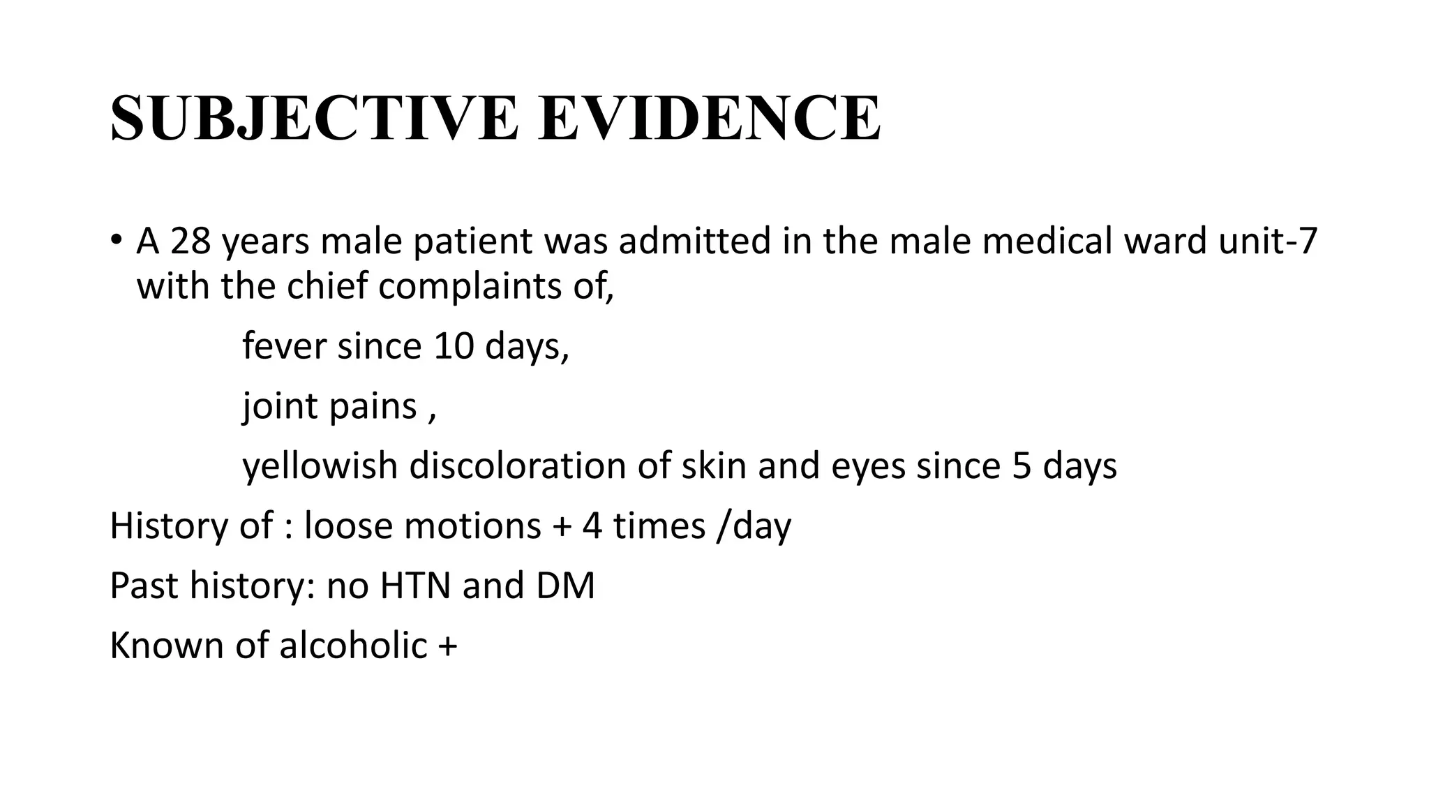 CASE PRESENTATION ON JAUNDICE WITH UPPER GI BLEEDING | PPTX
