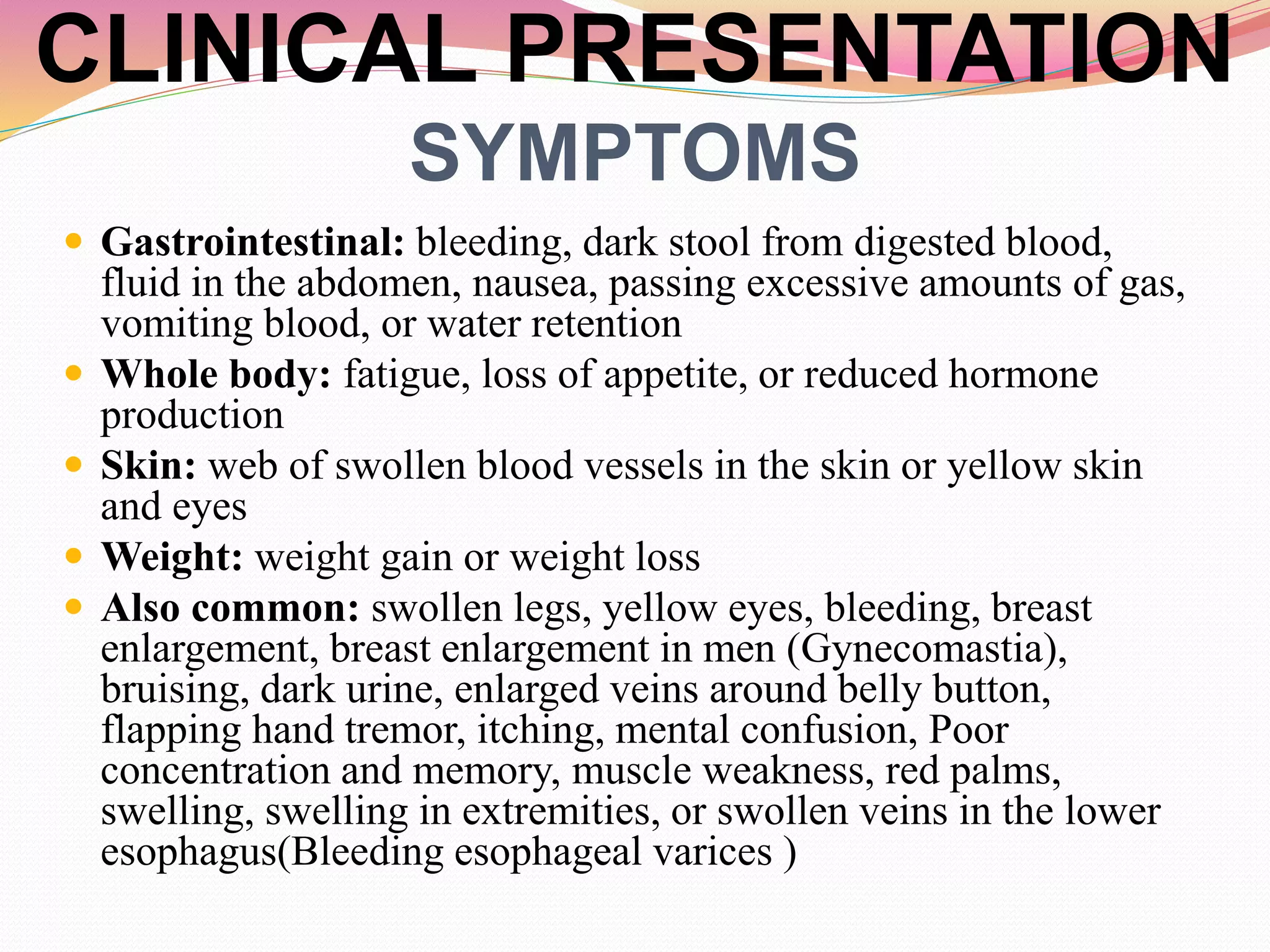 CASE PRESENTATION ON CIRRHOSIS OF LIVER WITH PORTAL HYPERTENSION ...