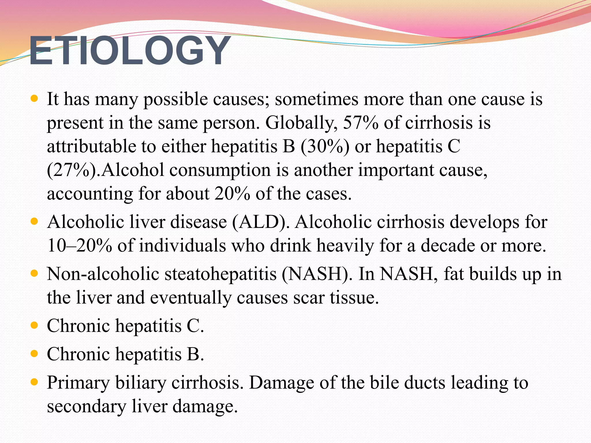 CASE PRESENTATION ON CIRRHOSIS OF LIVER WITH PORTAL HYPERTENSION ...