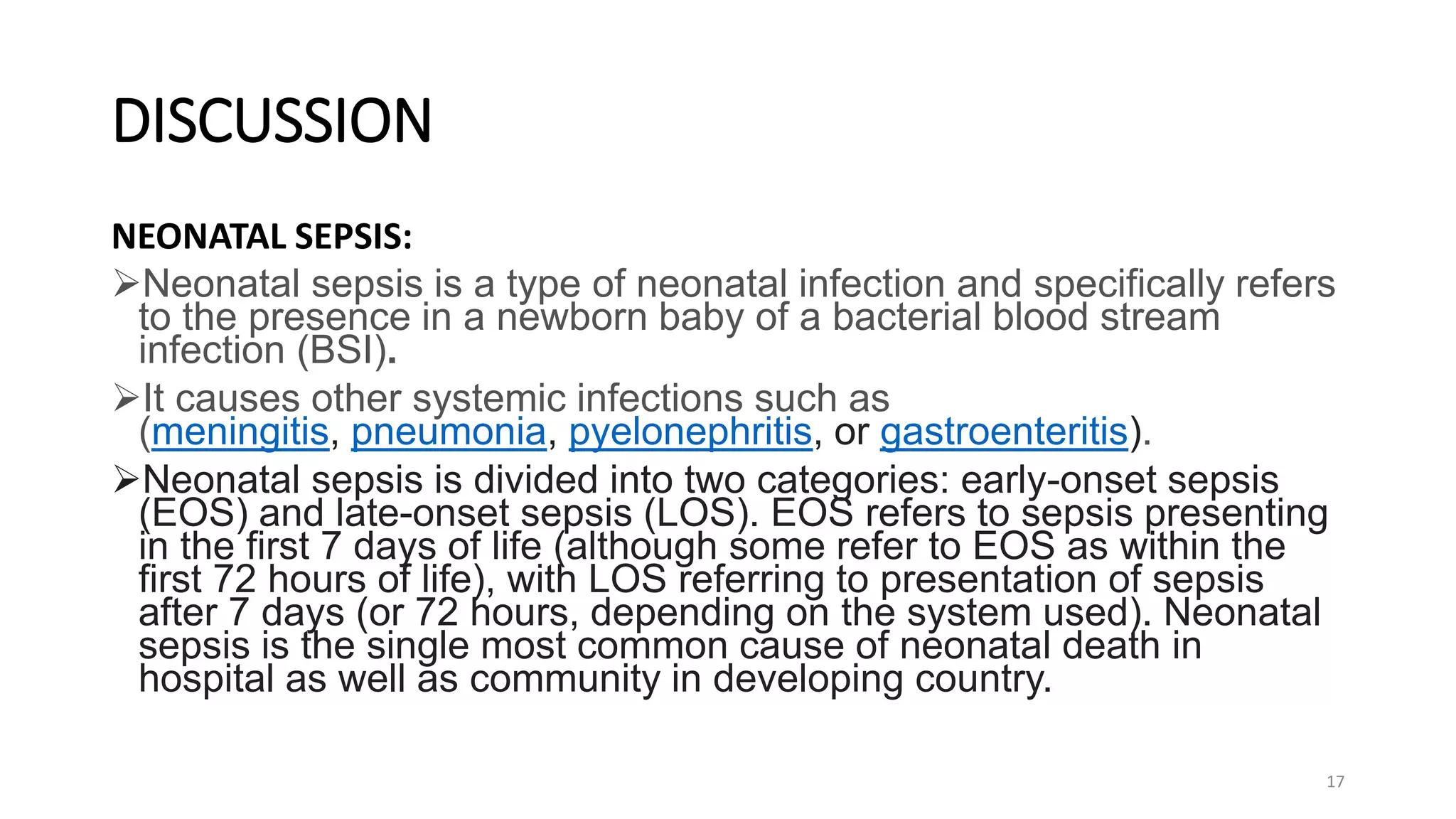 CASE PRESENTATION ON NEONATAL SEPSIS | PPTX