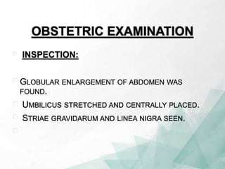 CASE PRESENTATION ON occipito fronto presentation | PPTX