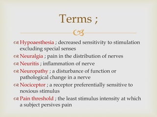 Case presentation on pain | PPTX