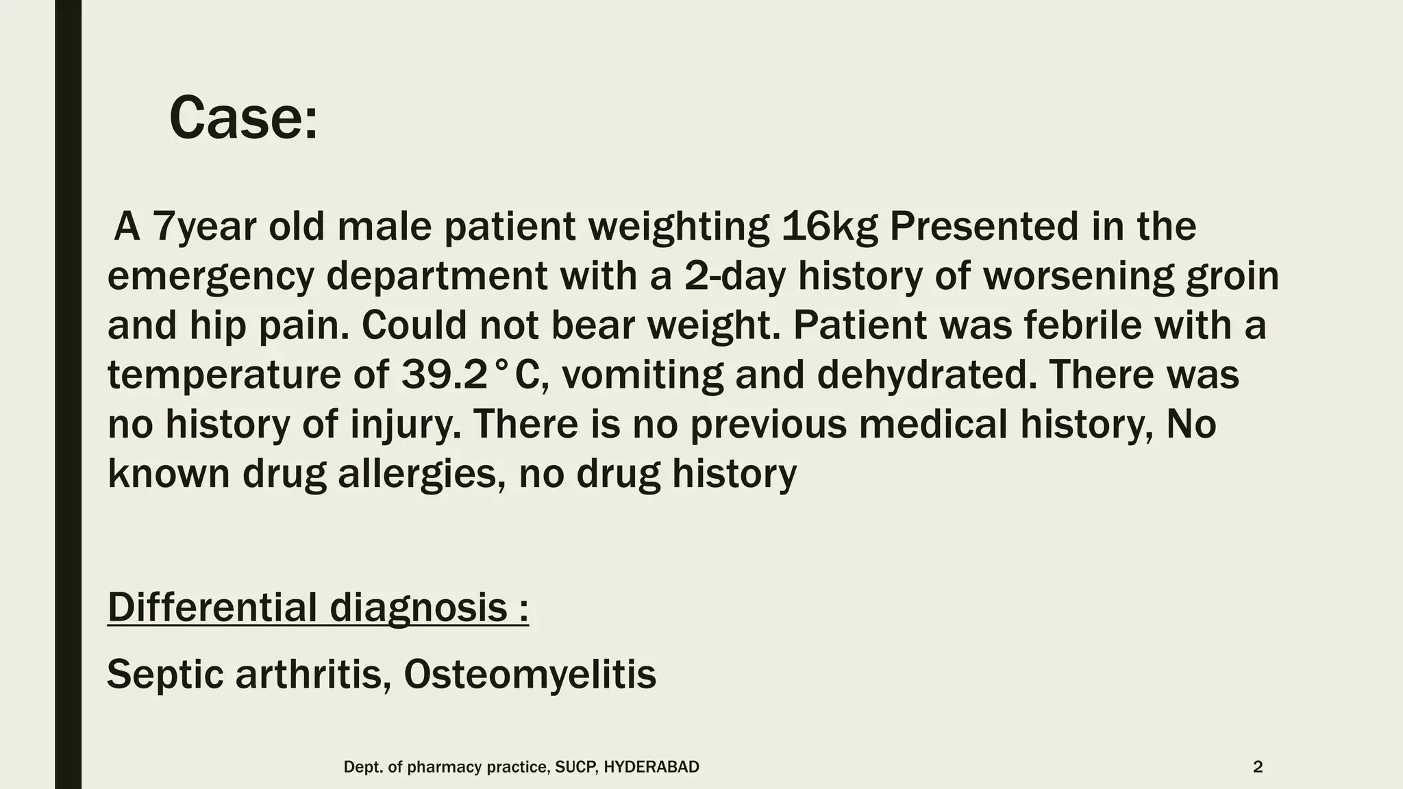 Case presentation on paediatrics | PPTX